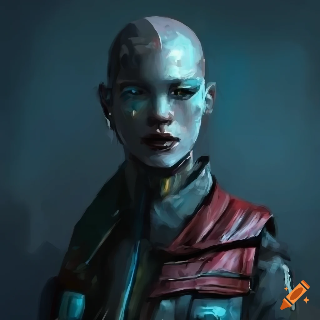 Cyberpunk 2077 concept art of a corporate worker on Craiyon