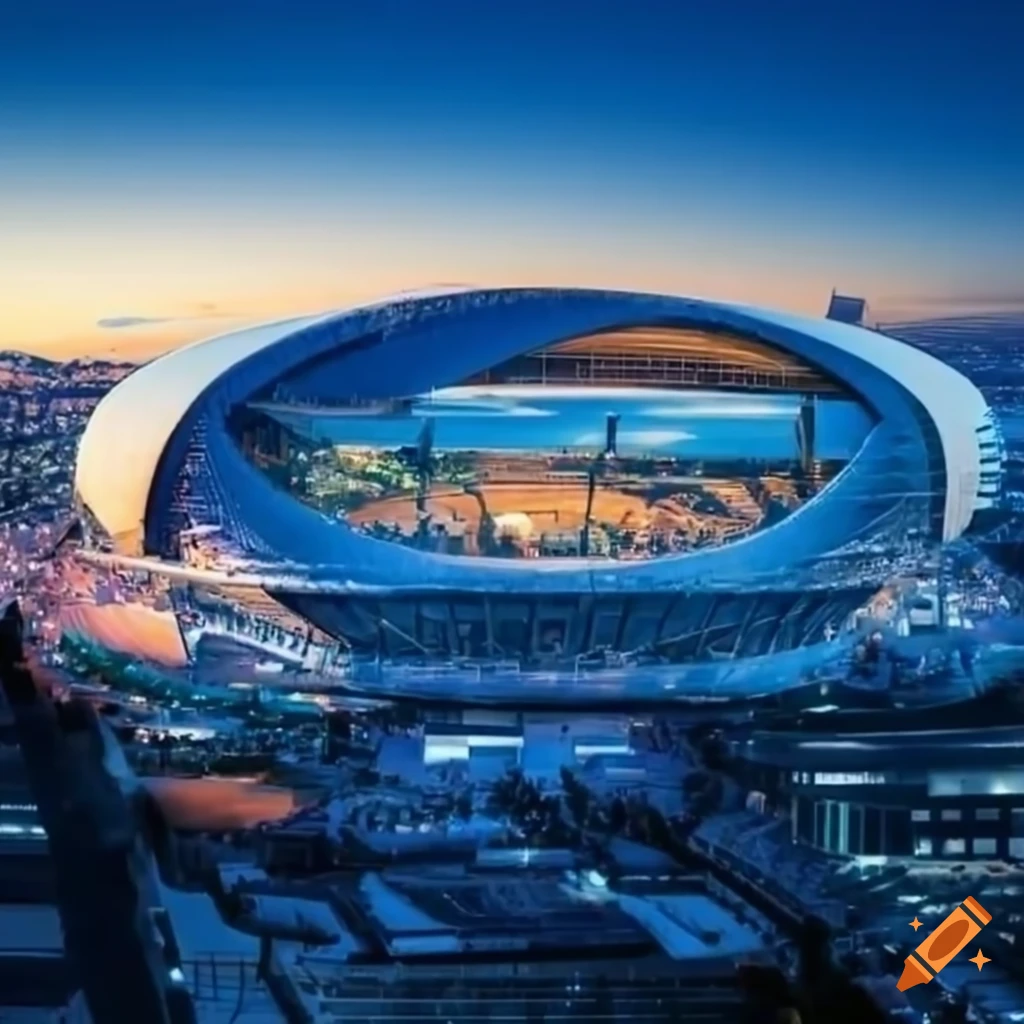Stunning architecture of la rams stadium