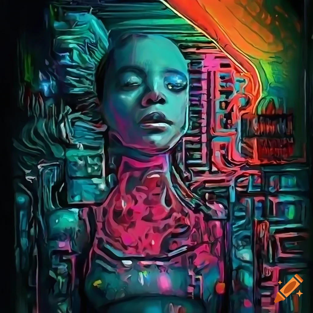 Ultra detailed cyberpunk digital painting