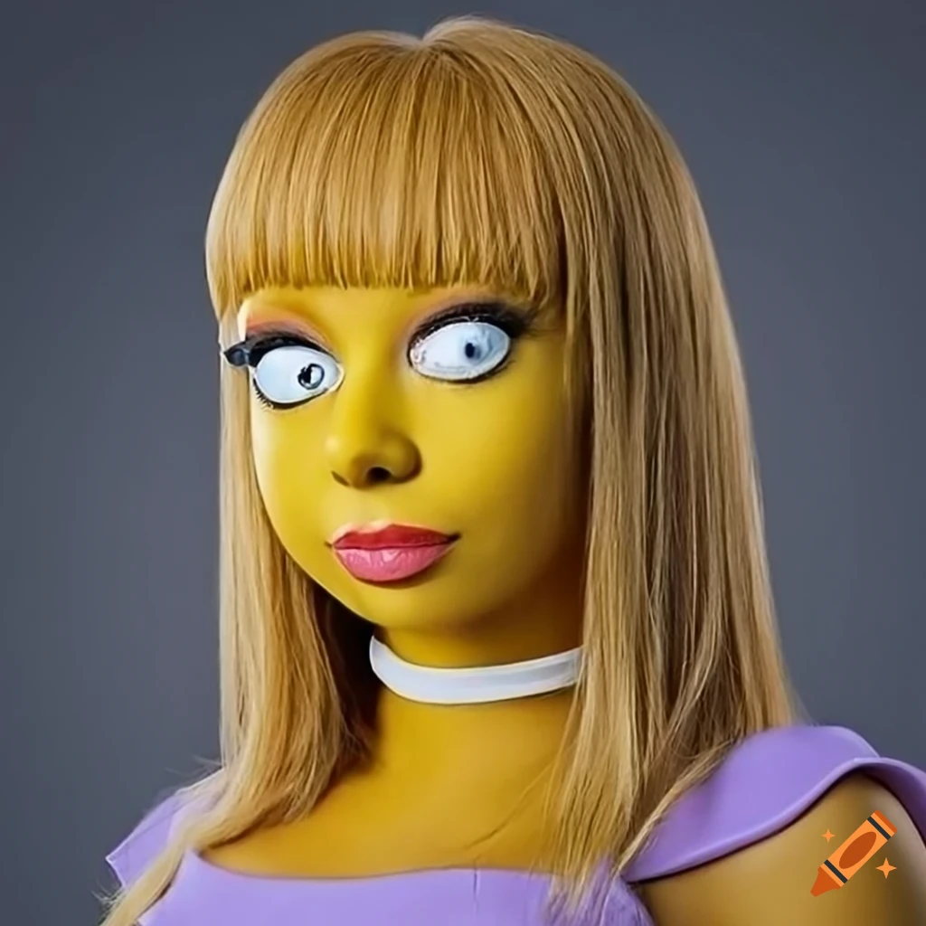 Realistic portrait of lisa simpson