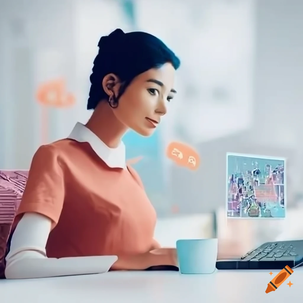 Cute and comfortable ai-powered office workflow