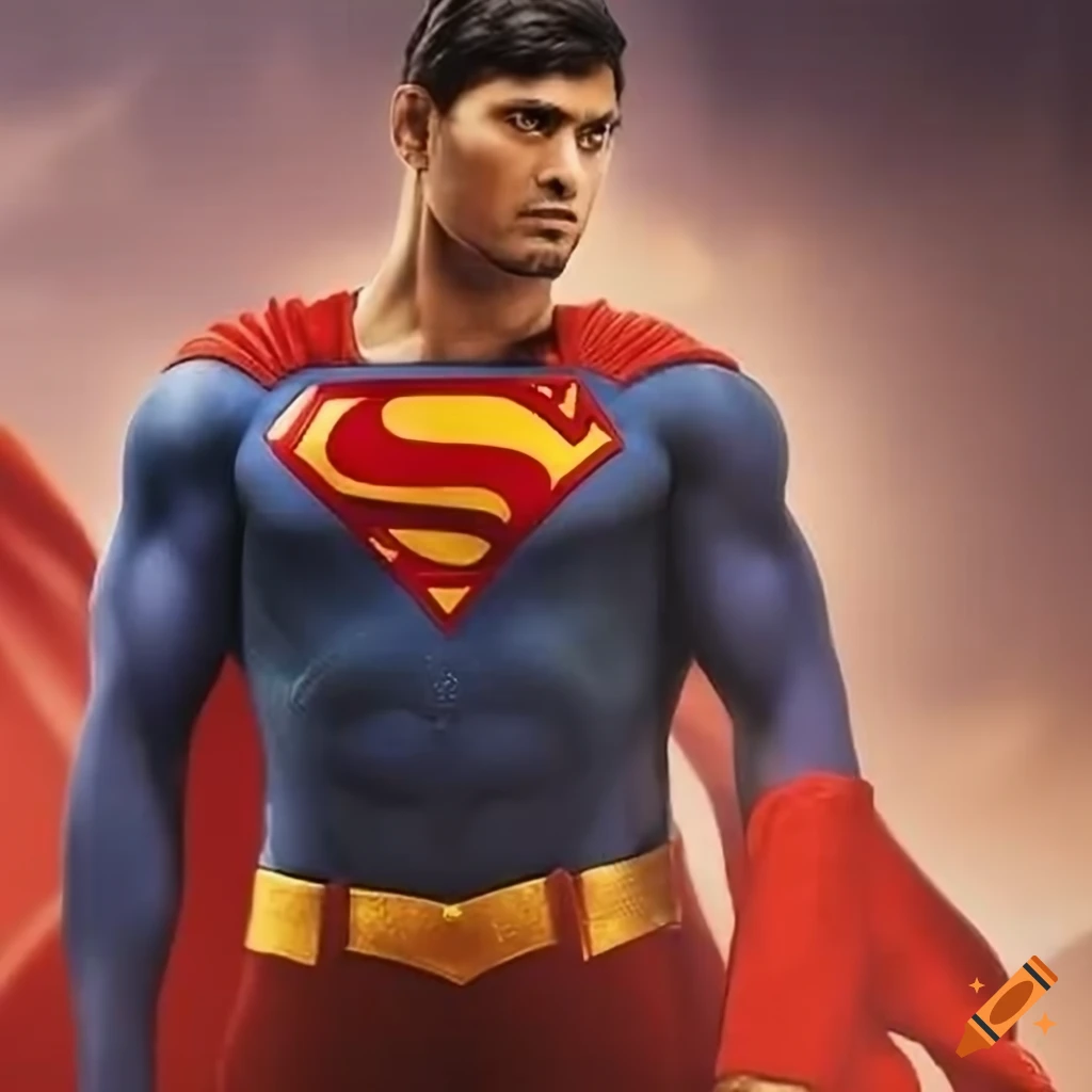 High-quality image of South Indian Superman on Craiyon
