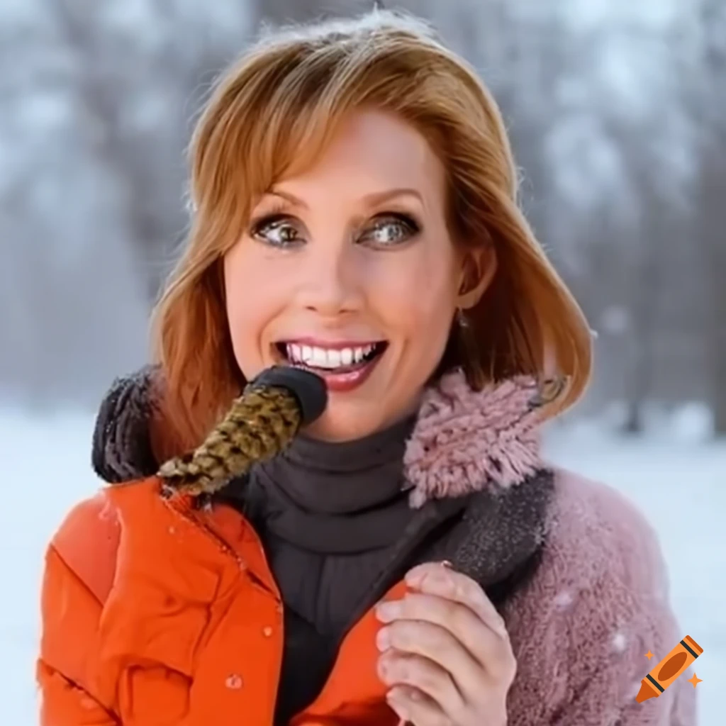 Stephanie abrams enjoying the snow