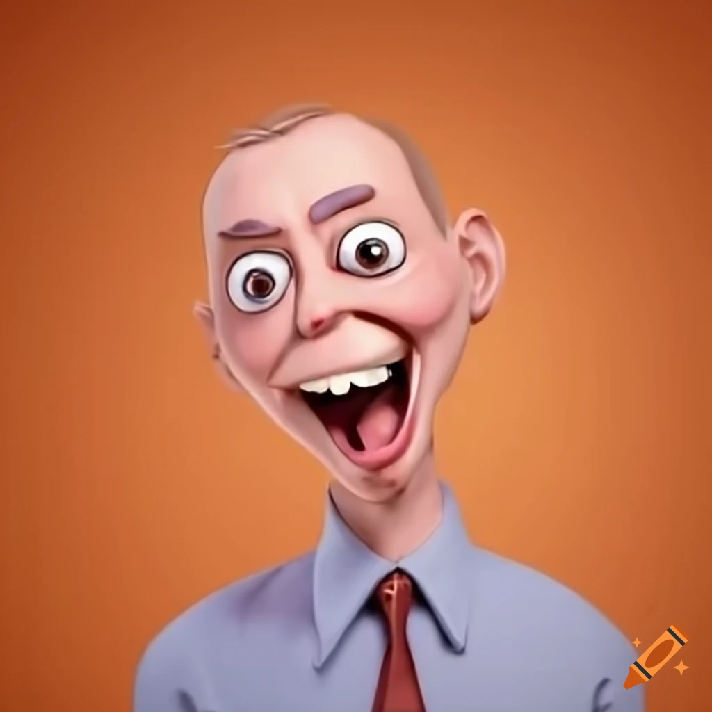 Silly animated man