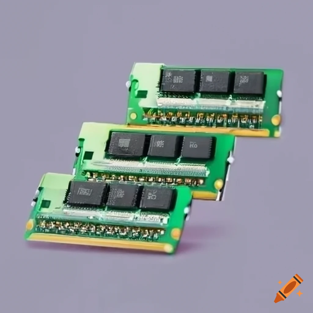 White background image of a simple ram memory