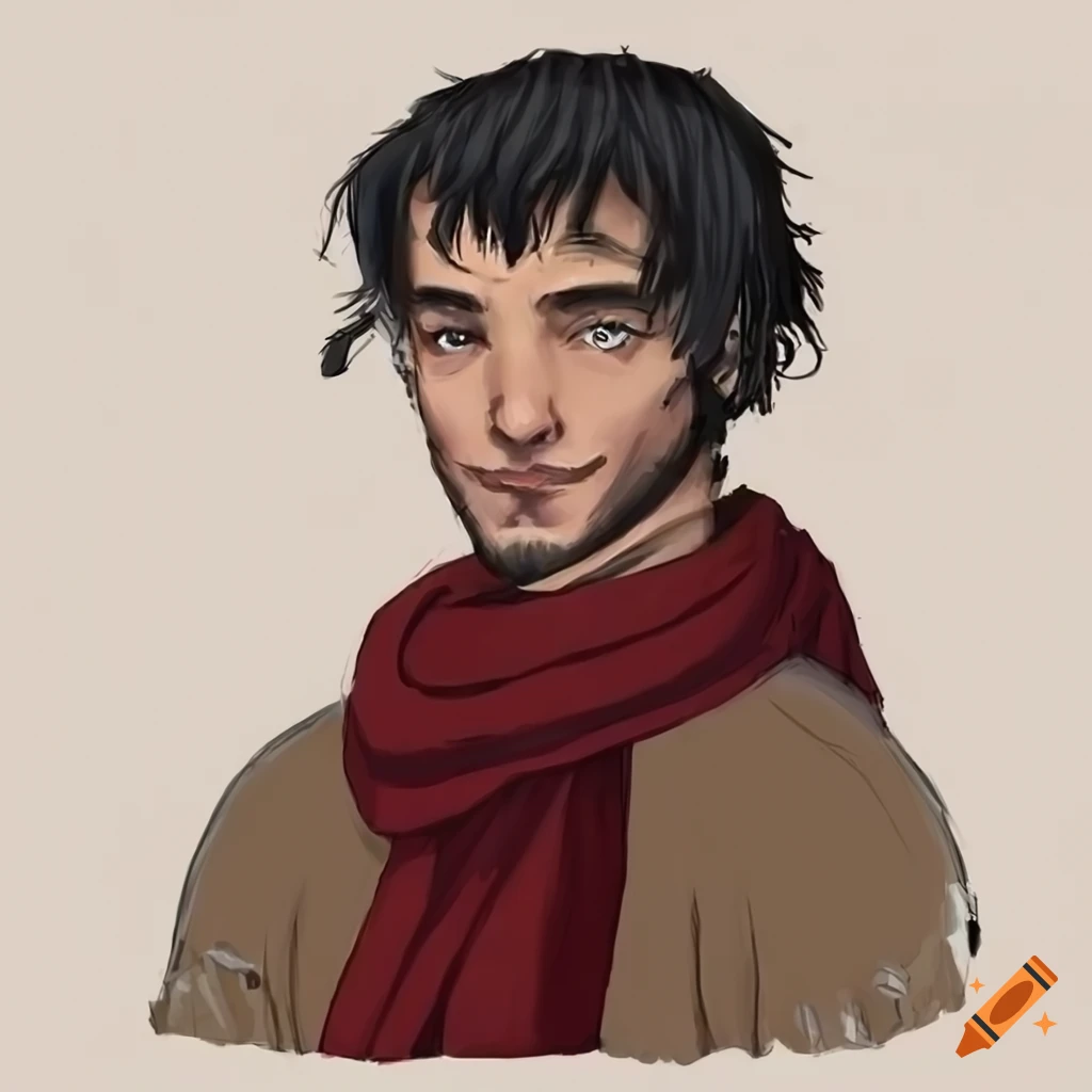 Portrait of a roguish Pathfinder RPG character on Craiyon