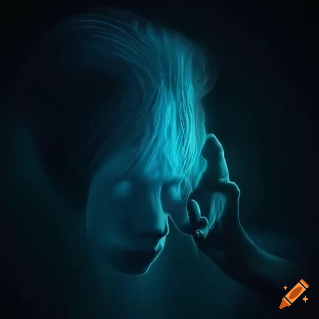 Artwork of a person falling into an infinite abyss