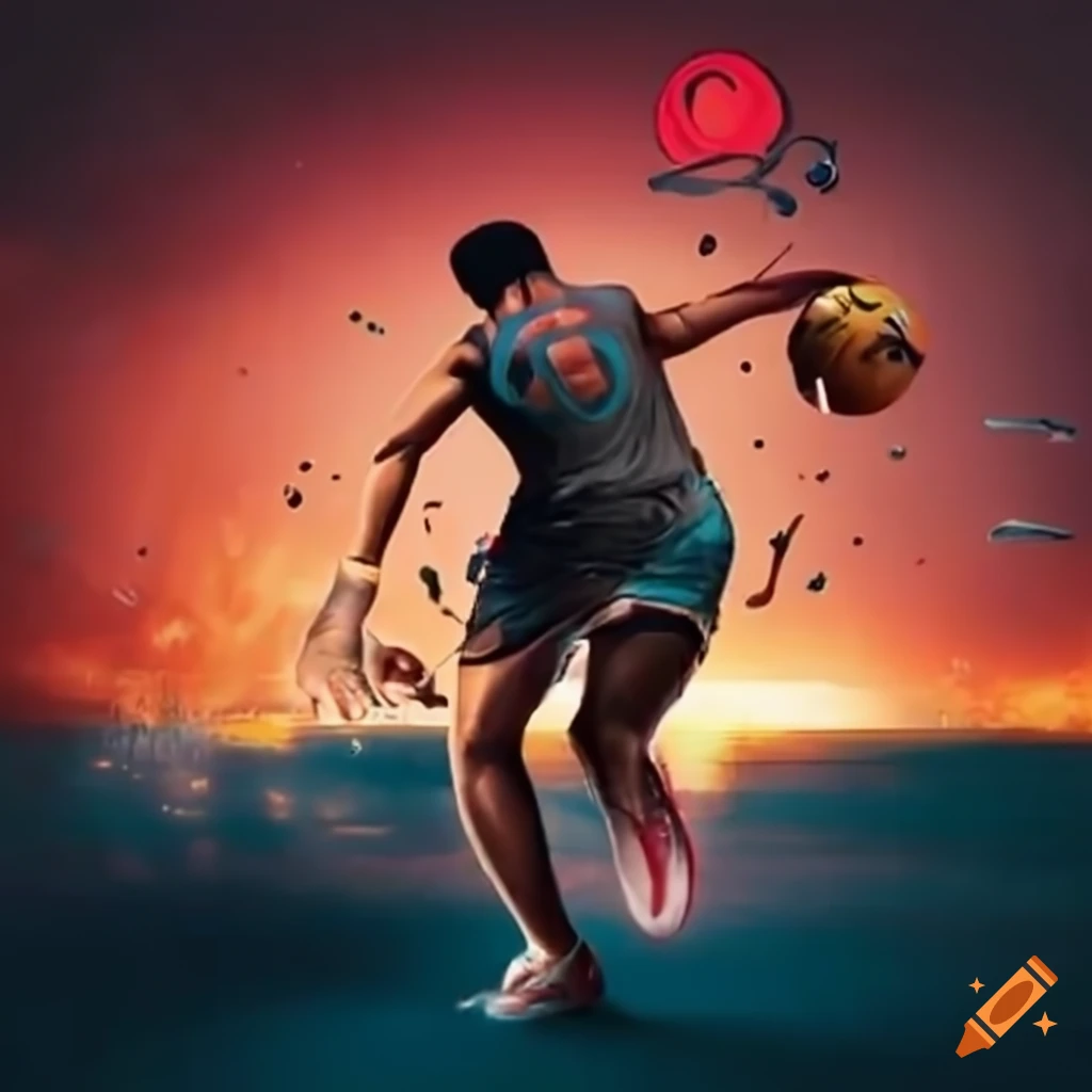 Publicity campaign for a sports application on Craiyon