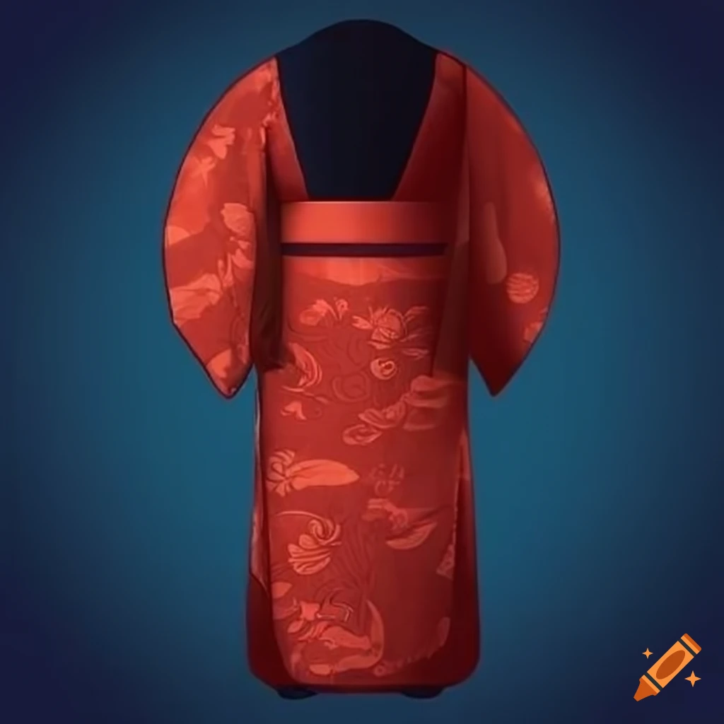Japanese-inspired kimono design