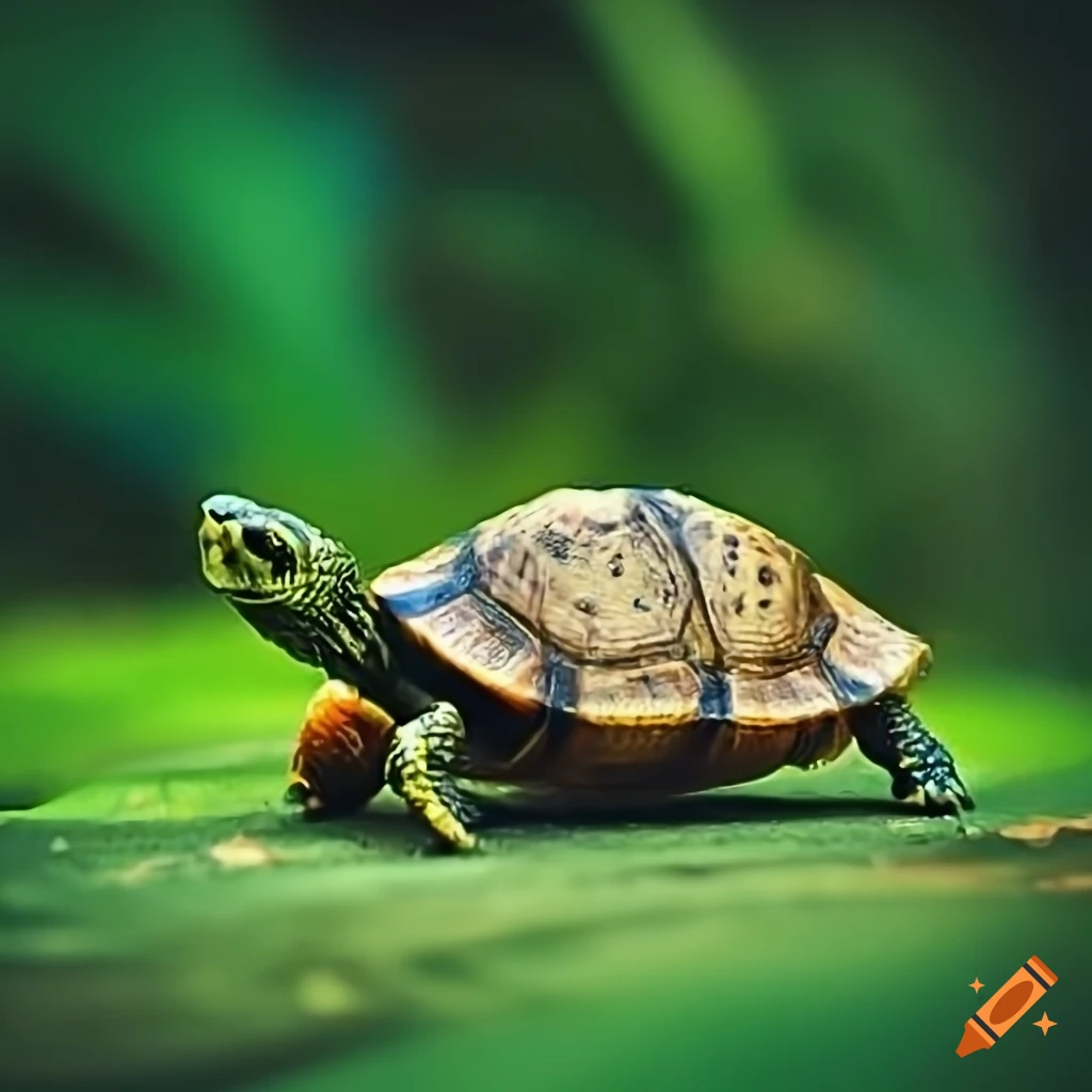 Close-up of a small turtle