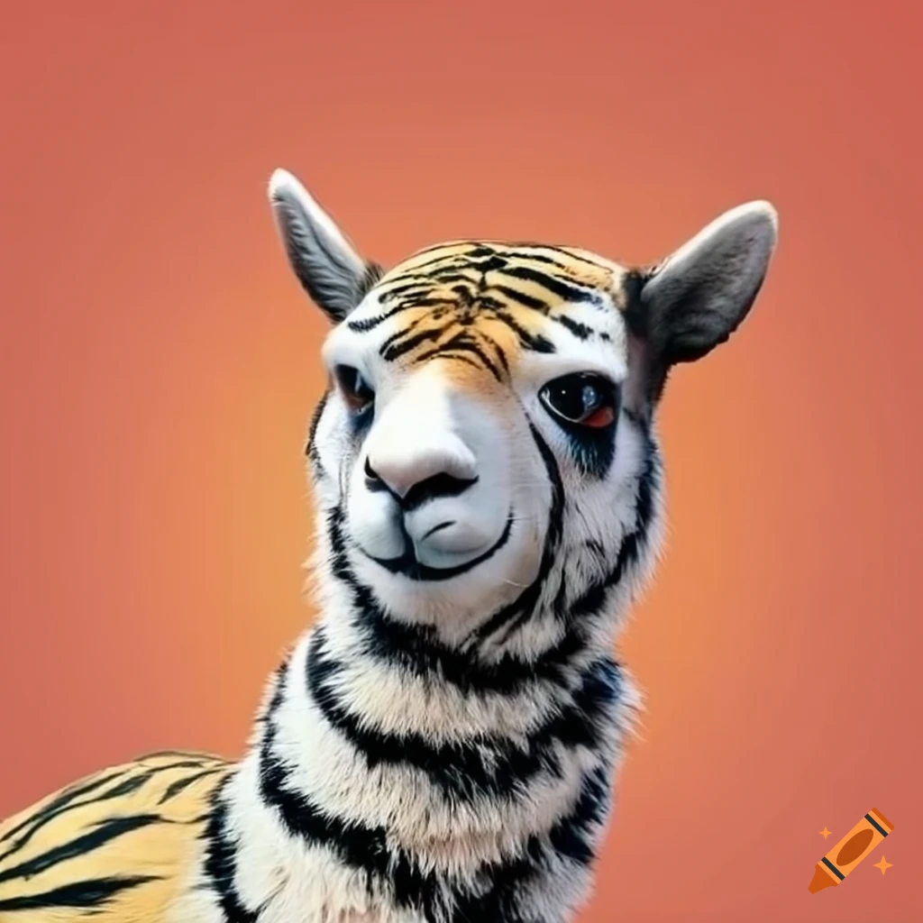 Image of a llama-tiger hybrid