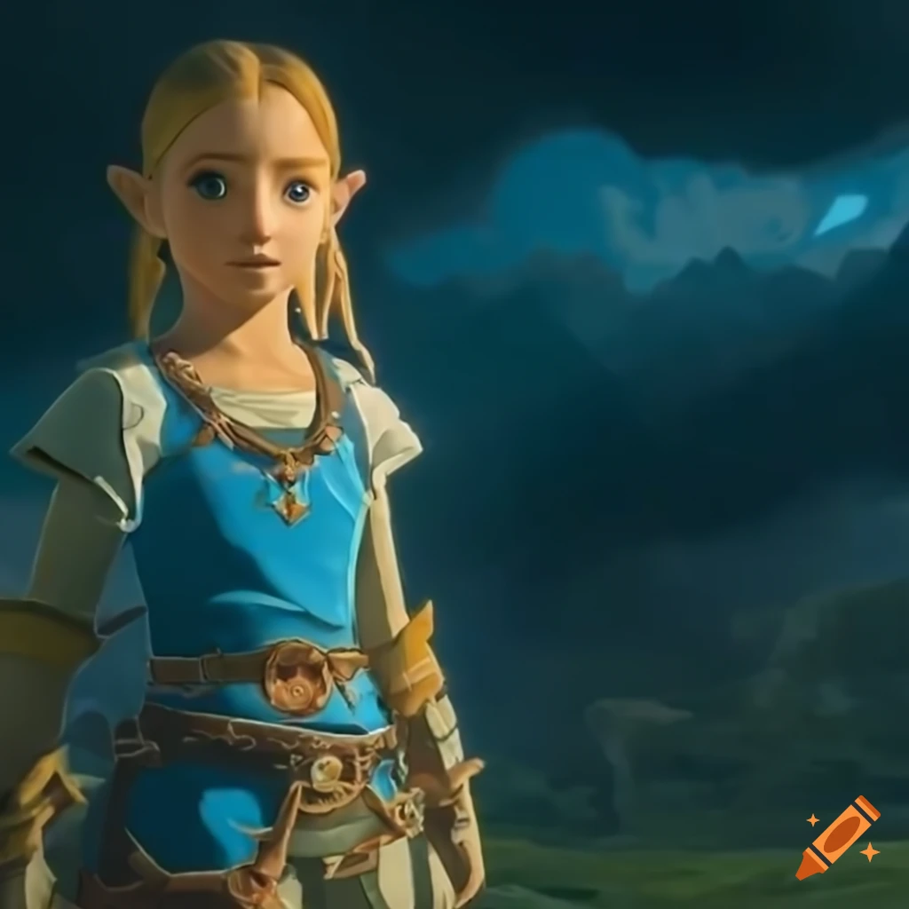 Hyper realistic depiction of Link and his sister on Craiyon