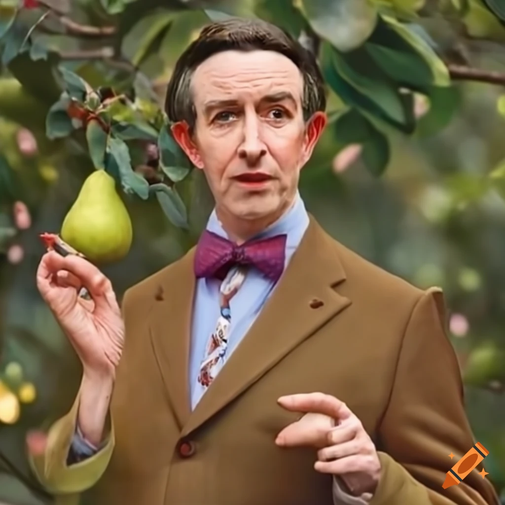 Image of Alan Partridge as a partridge in a pear tree on Craiyon