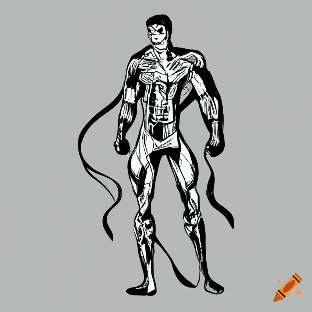 Transformation into a marvel superhero