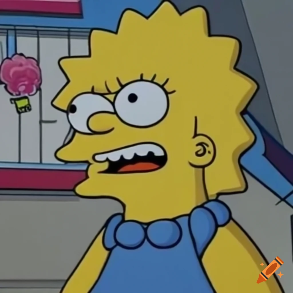 Realistic Portrait Of Lisa Simpson On Craiyon