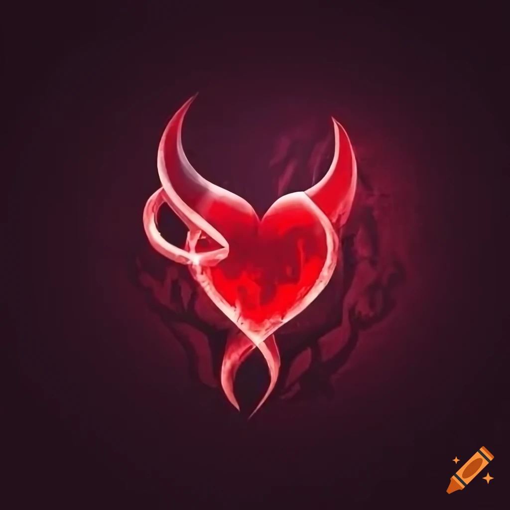 Demonic heart logo