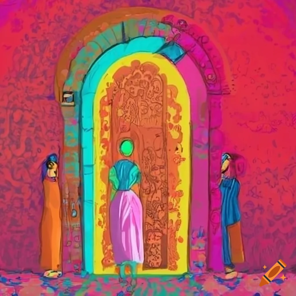 Colorful illustration about dowry system's impact