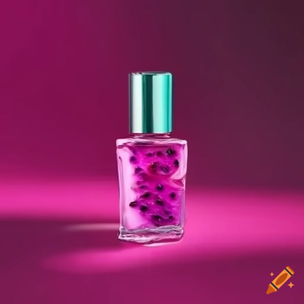 Dragon fruit perfume bottle on Craiyon
