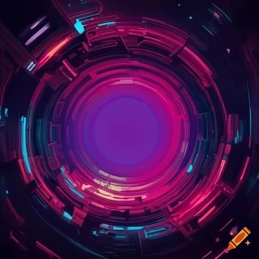 Artistic background of a tech space on Craiyon