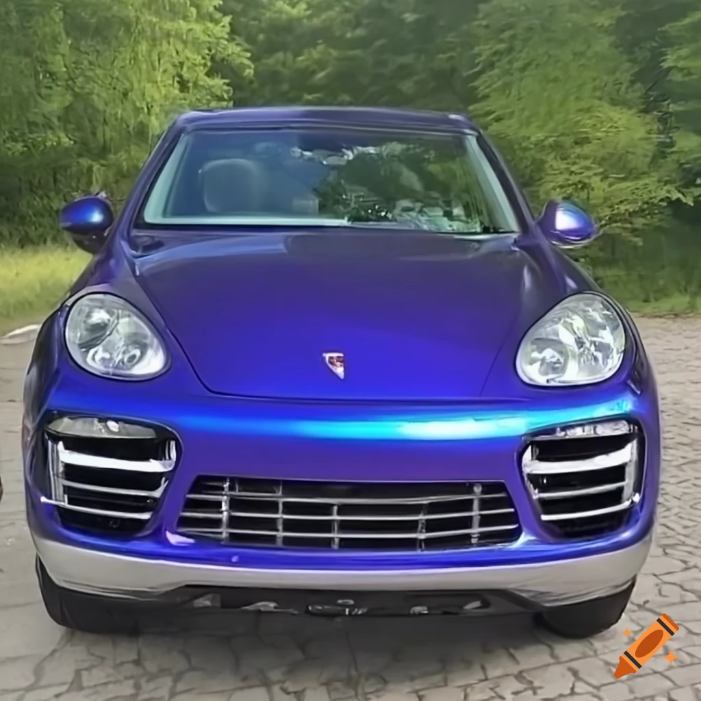 Blue 2009 porsche cayenne car