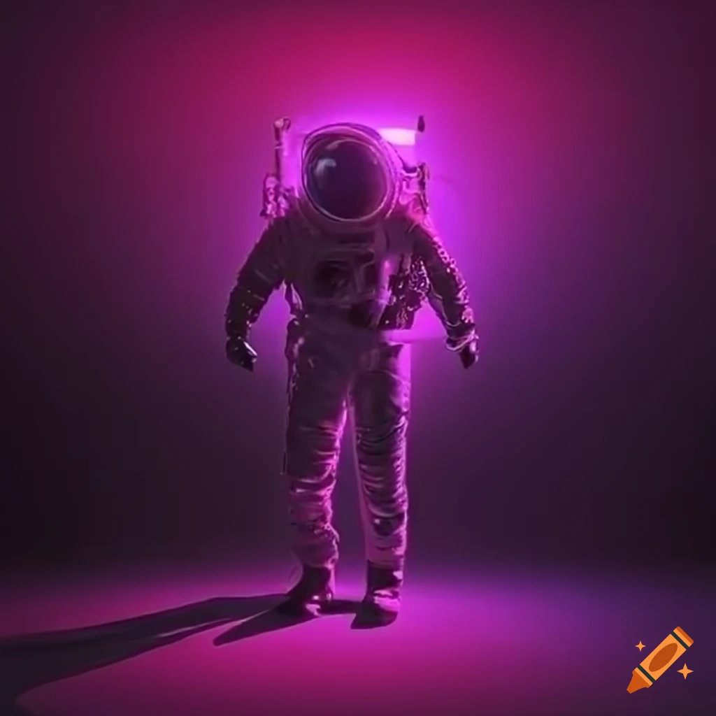 Abstract representation of ecstasy with astronaut