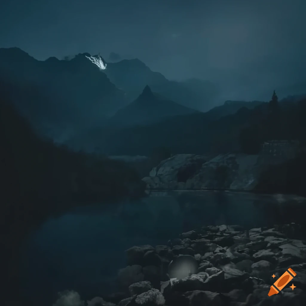 Dark and cinematic image depicting nostalgia on Craiyon