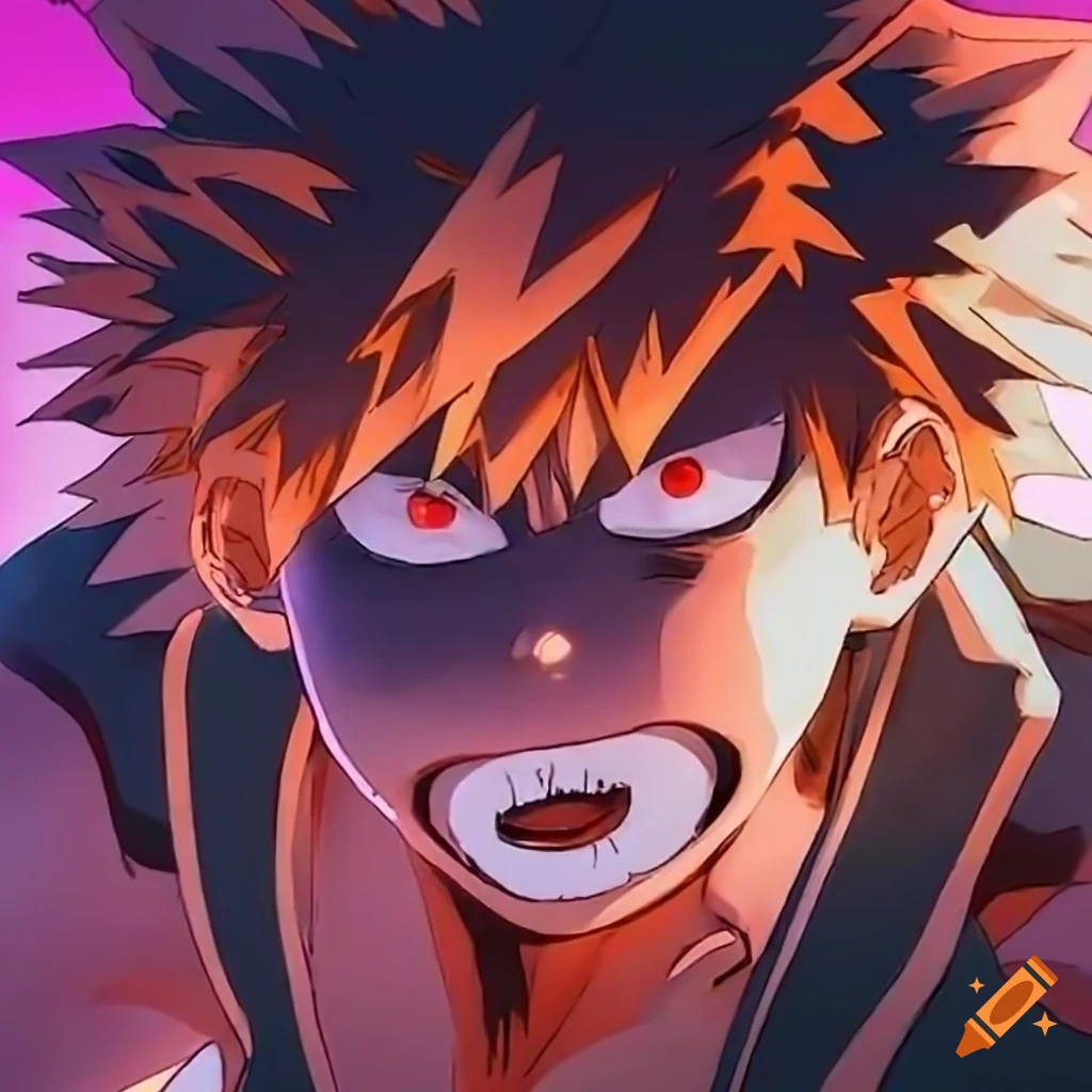 Image of Bakugo from an anime or manga on Craiyon