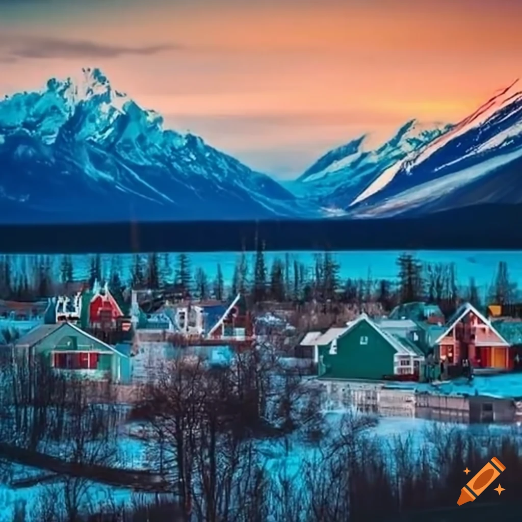 Image of a suburban town in alaska