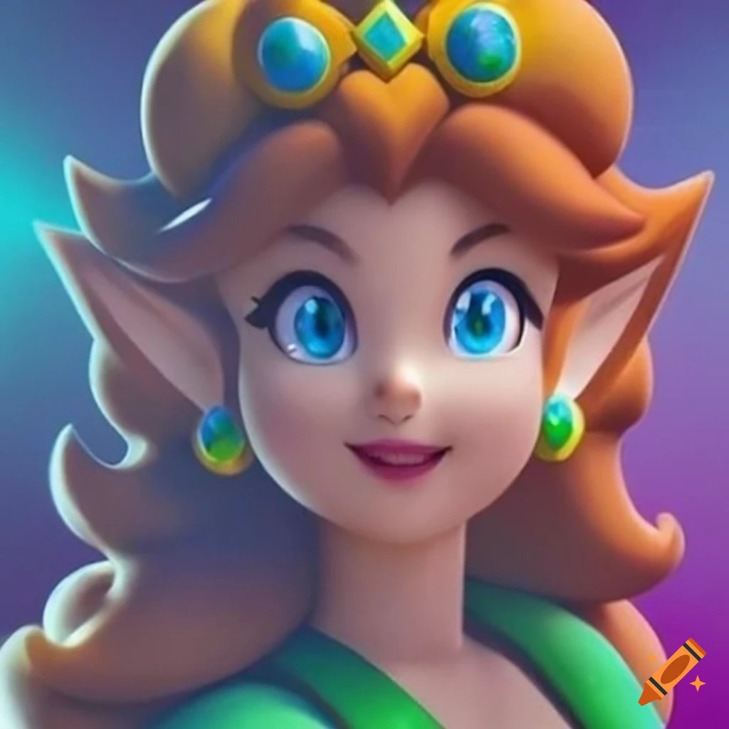 Realistic portrait of princess daisy on Craiyon