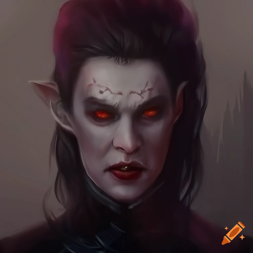 Hyperrealistic vampire character portraits in lamplight on Craiyon