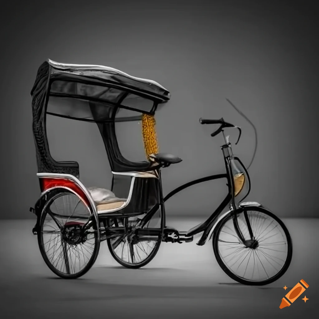 Sleek and modern rickshaw