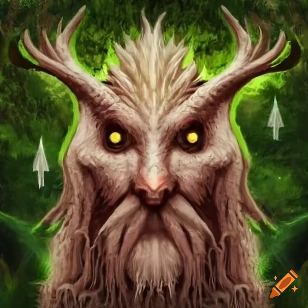 Image of an ancient finnish forest spirit