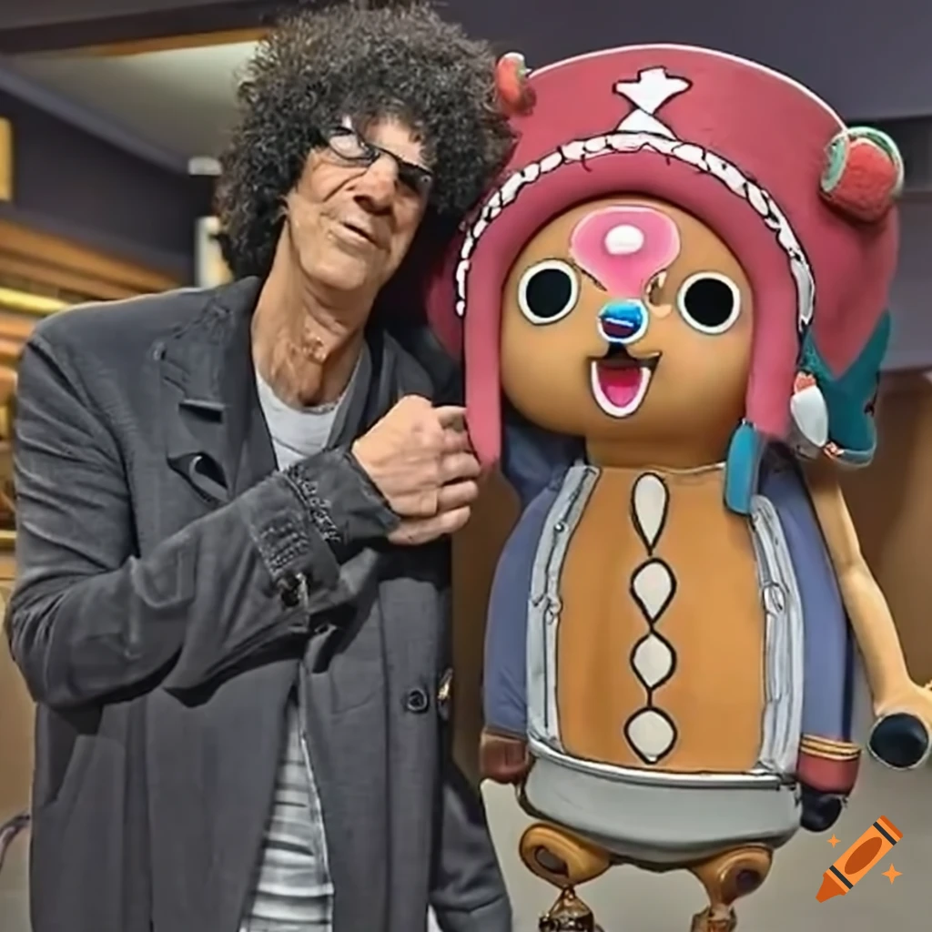 Cartoon characters tony chopper and howard stern in a car on Craiyon