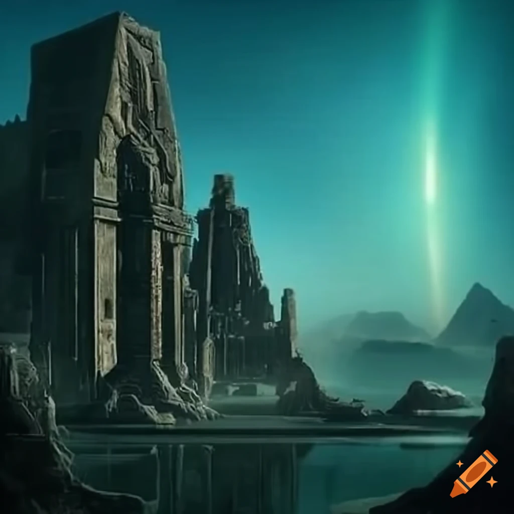 Image of ancient alien ruins on Craiyon