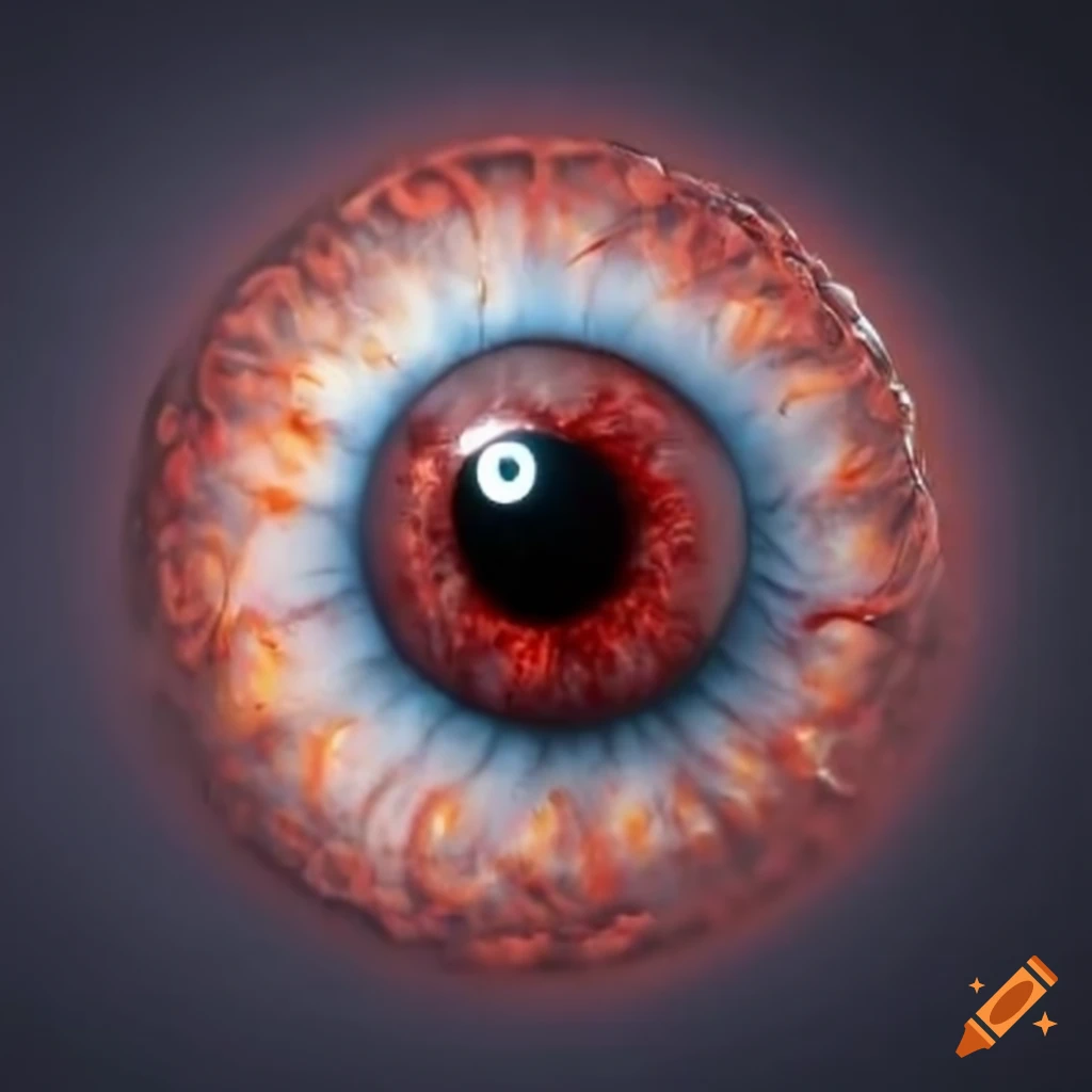 Image of a giant bloodshot eyeball on Craiyon
