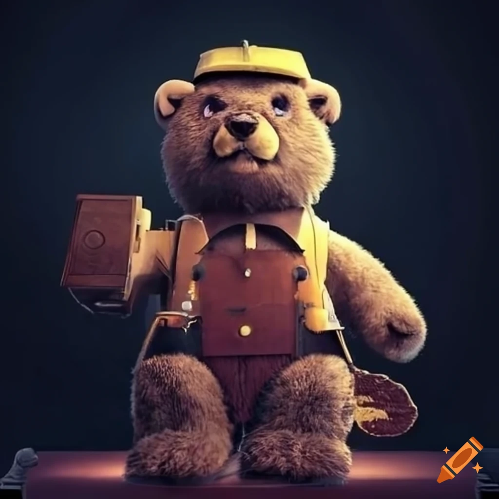 Illustration of an engineer bear