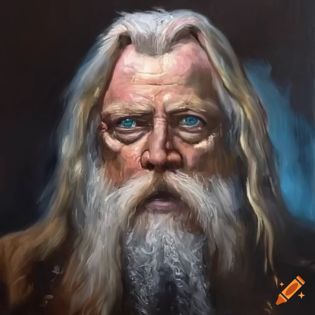 Portrait of Odin inspired by Mark Hamill, Brian Blessed, Brendan ...