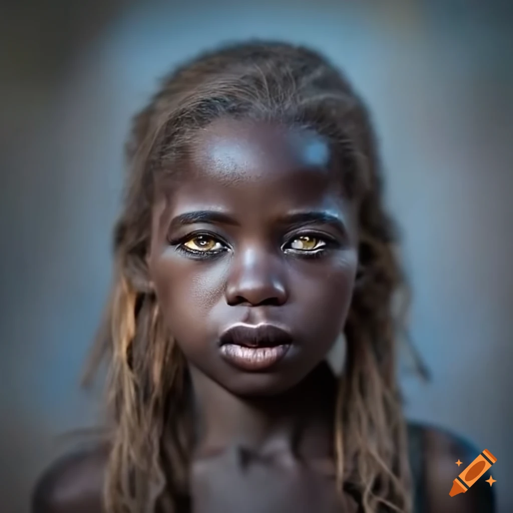 Portrait of a girl with unique features on Craiyon