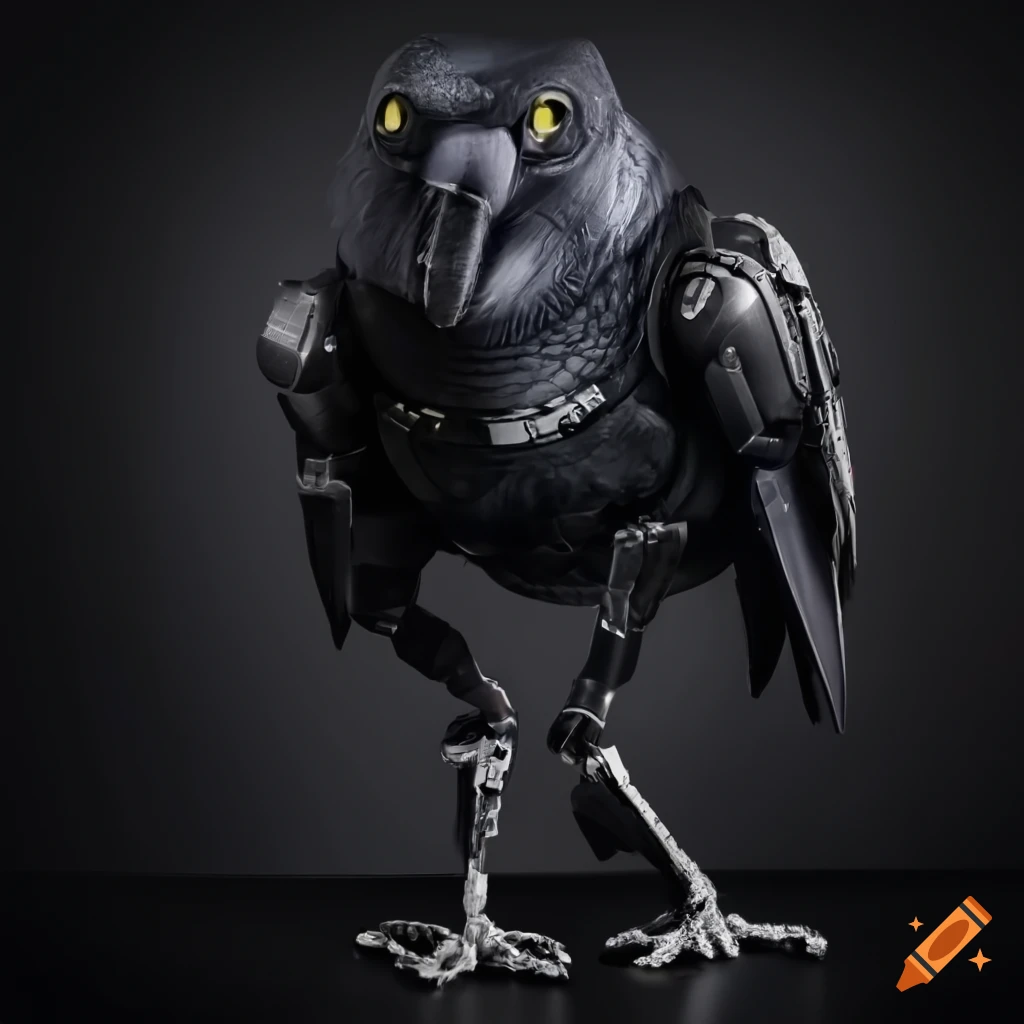 Image of a robotic raven