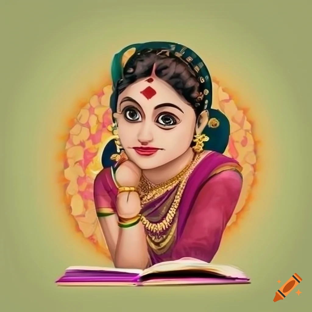 Birthday image with books and cartoons for tamila