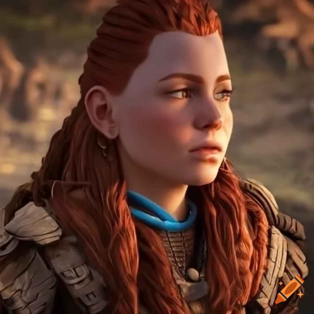 Aloy, a fierce and skilled video game character