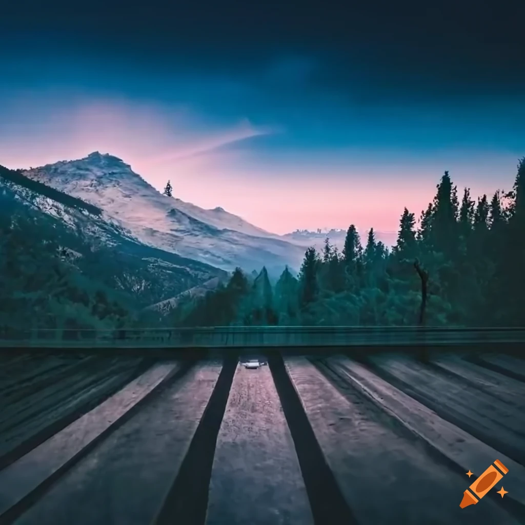 Dreamcore horror landscape artwork