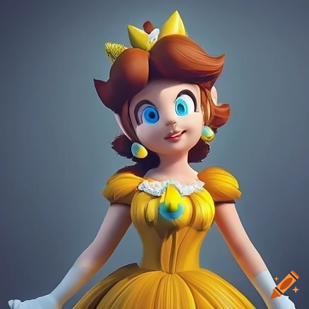 Realistic portrait of princess daisy
