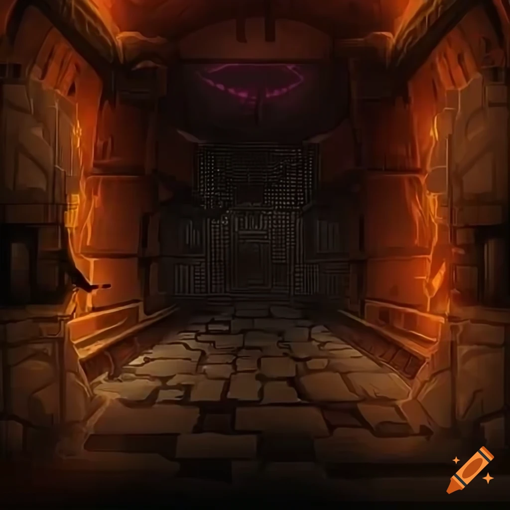 Hi-tech dungeon background