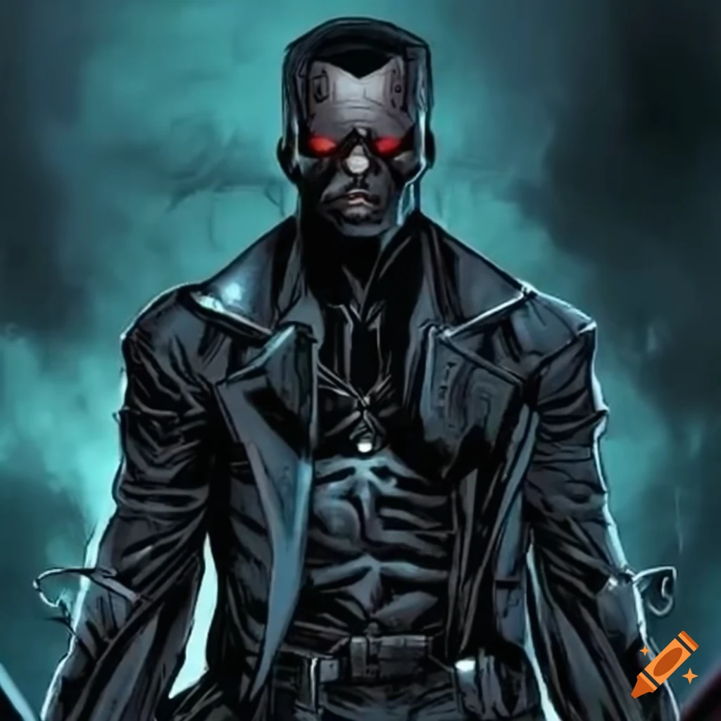 Image of marvel's blade character on Craiyon