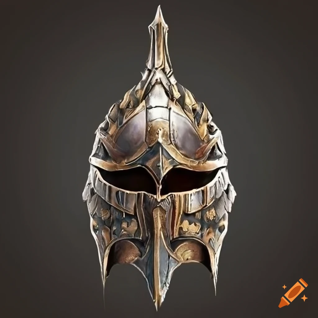 Symmetrical plate dragon helm
