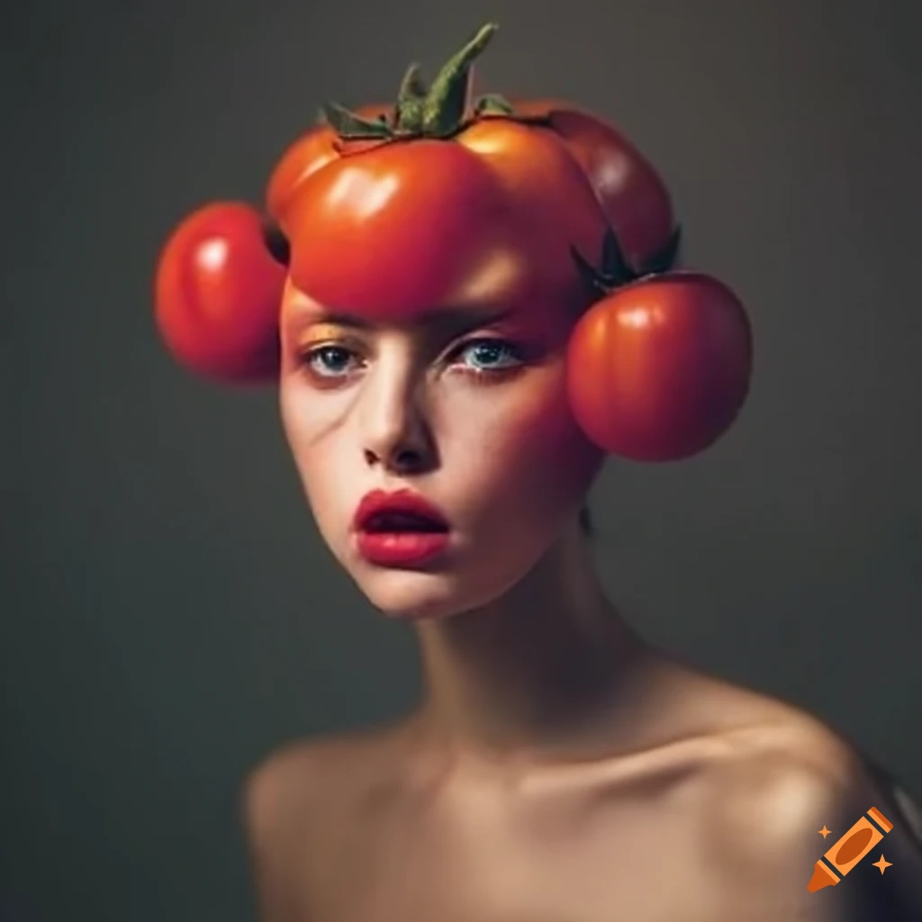 Image of a tomato head