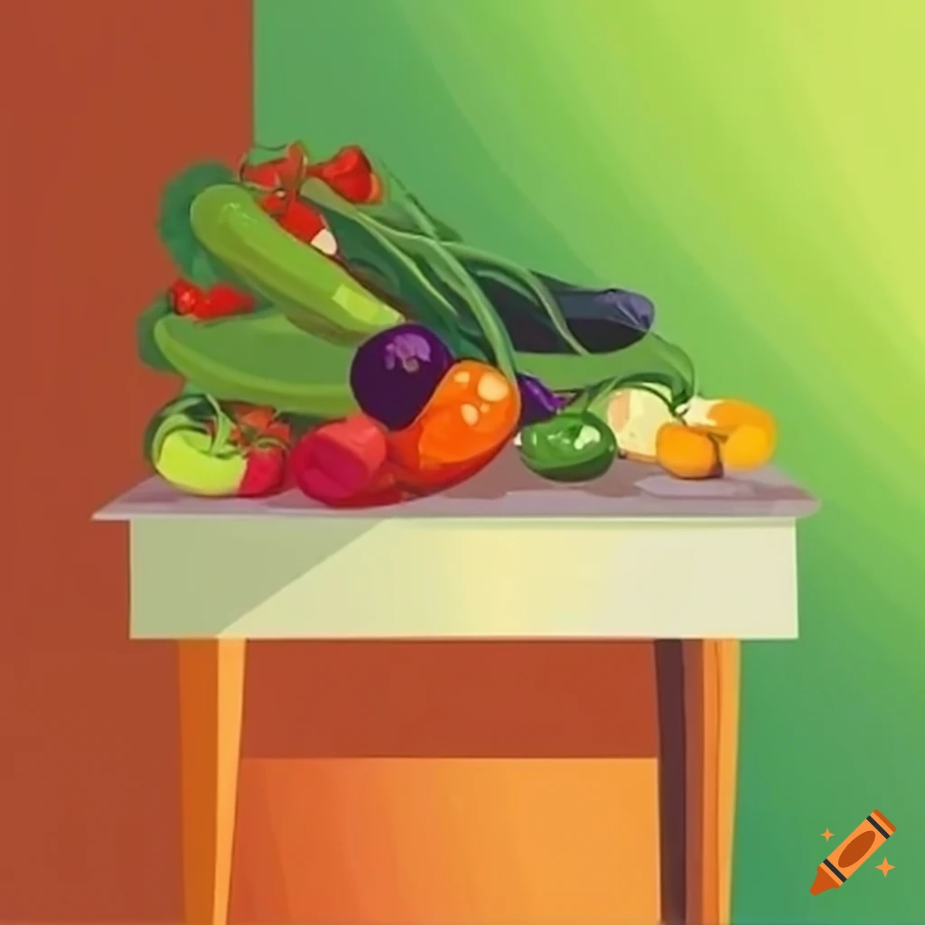 Table filled with fresh vegetables