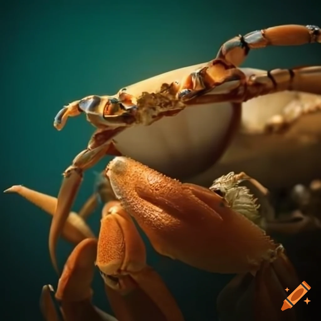 Illustration of crab people