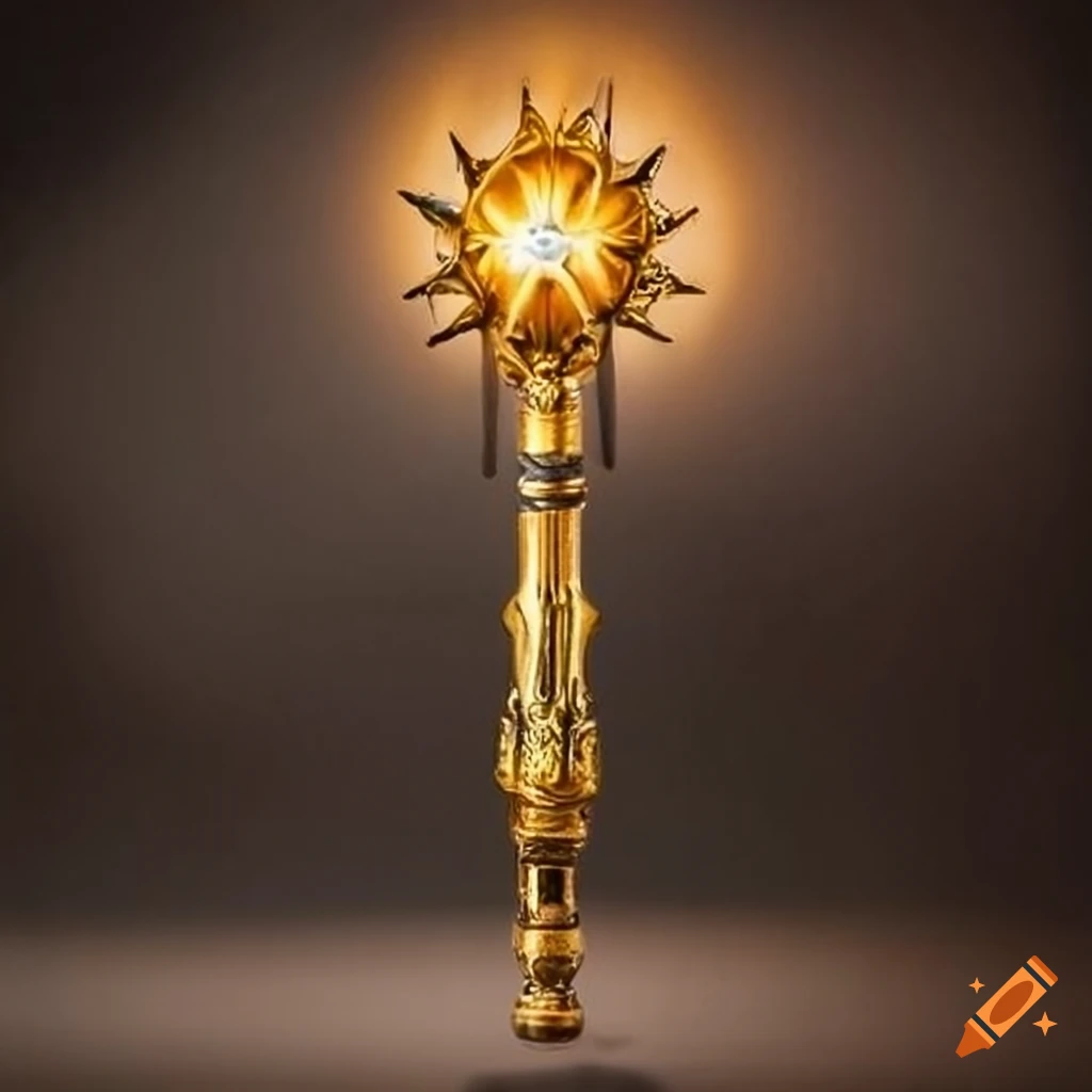 Golden morning star with divine symbols on Craiyon